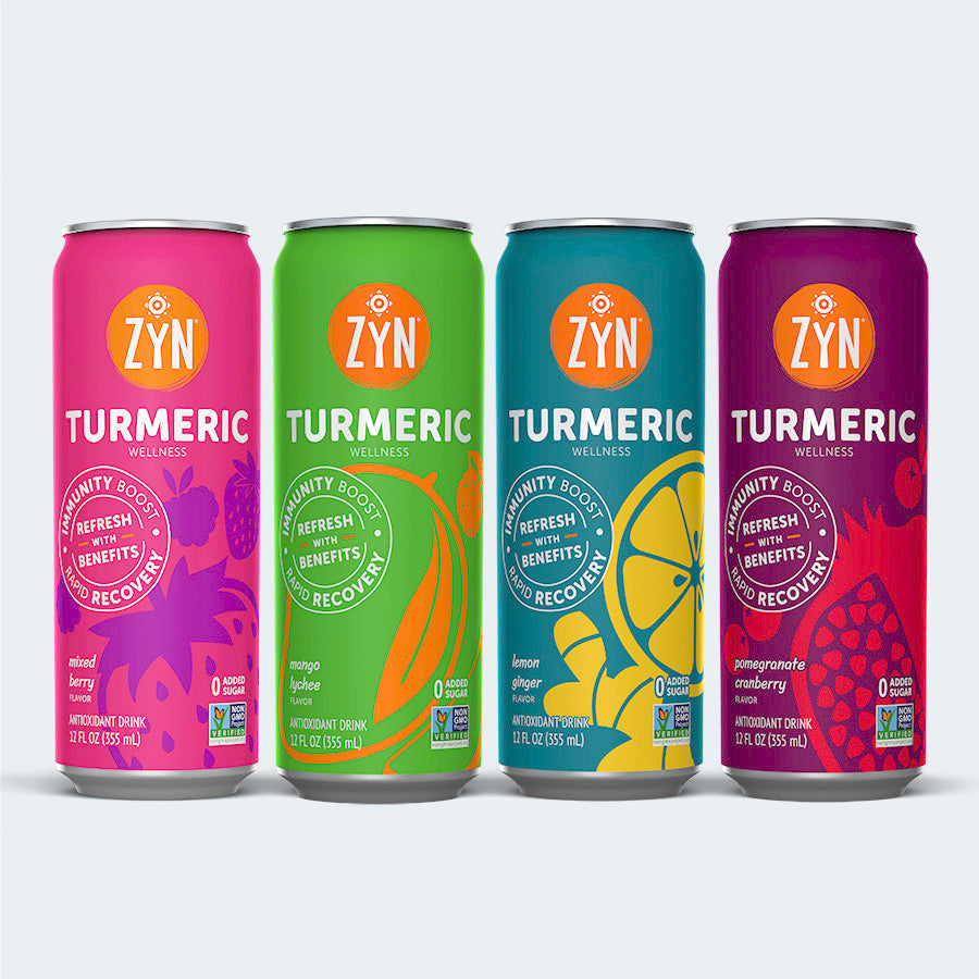 Shop CURCUMIN (from Turmeric) Infused Drinks - Drink ZYN