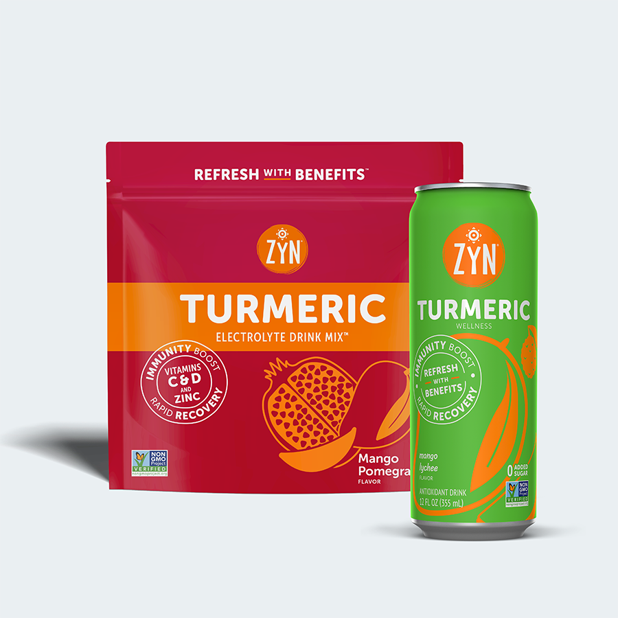 Shop CURCUMIN (from Turmeric) Infused Drinks - Drink ZYN